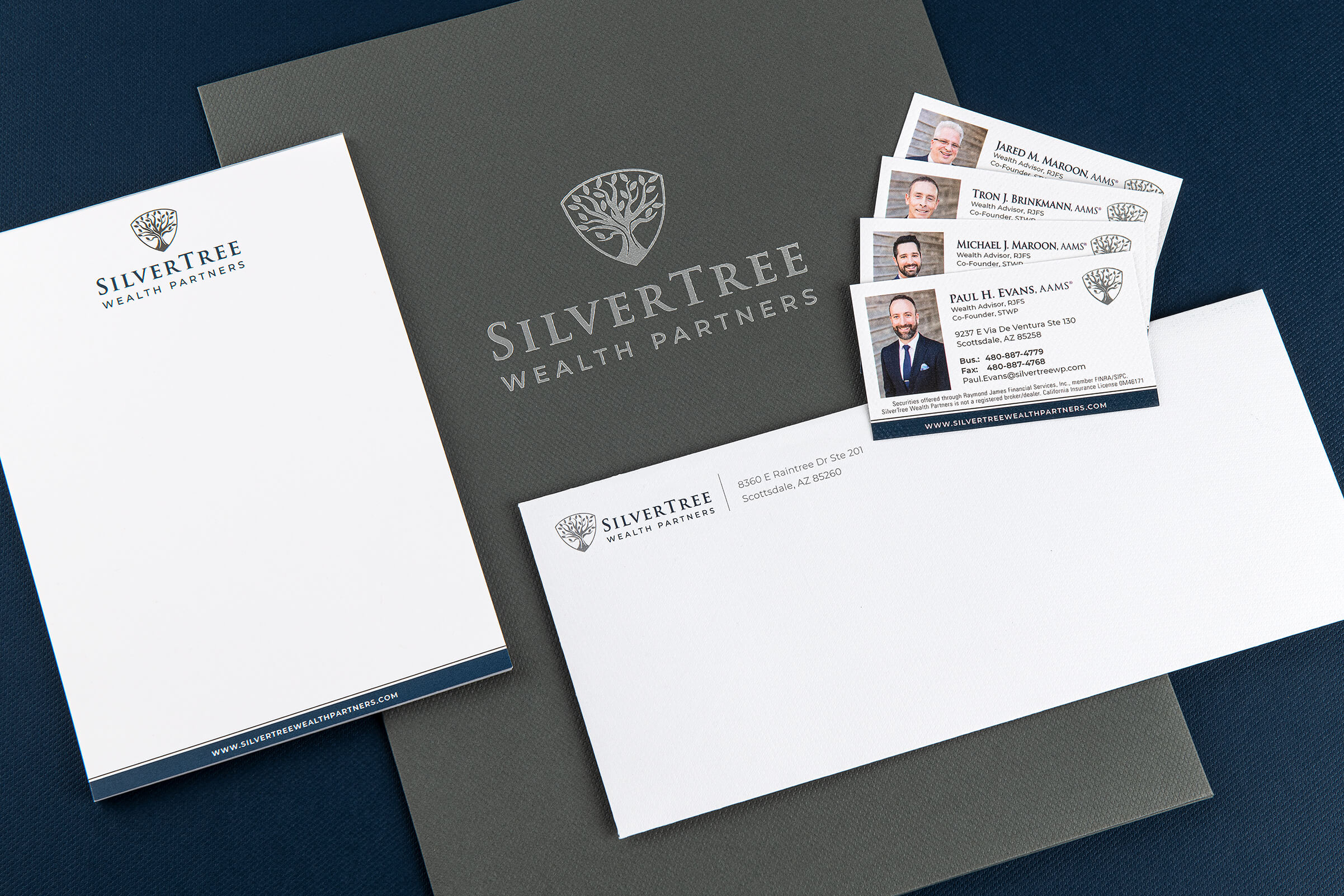 Silver Tree Wealth Partners Identity System - Neenah.com - Idea Shop